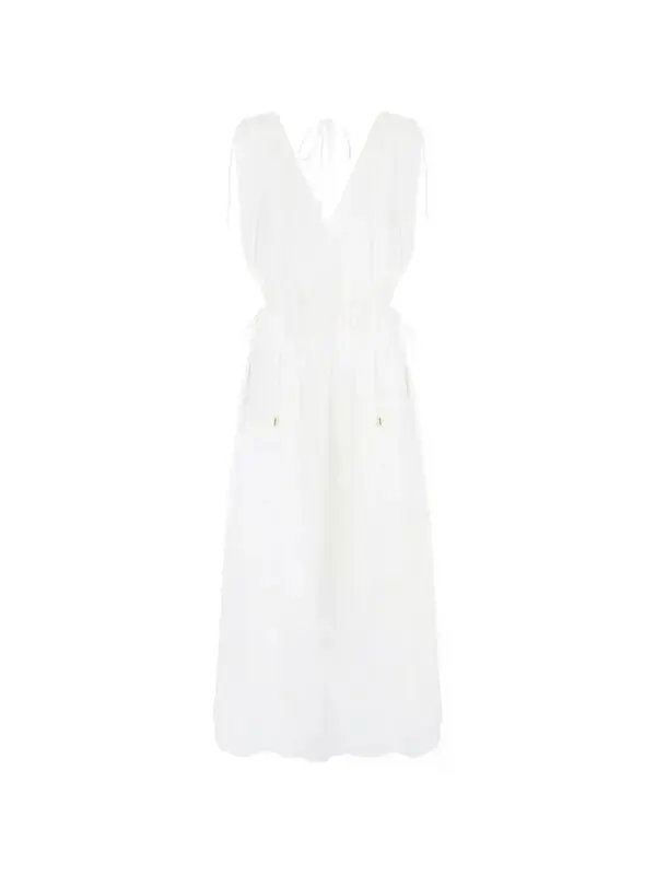 Heidi Klein Maxi Drawstring-waist Dress - White