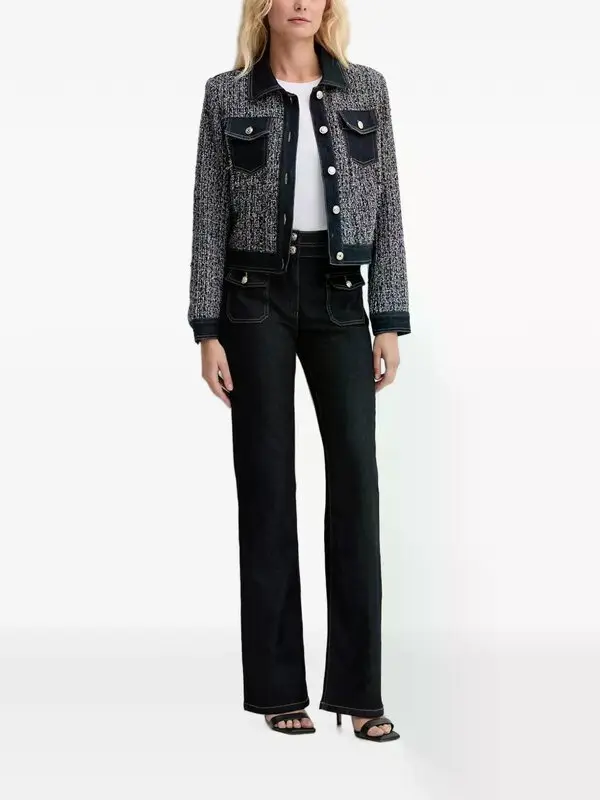 MORGAN Flap-pocket Flared Jeans