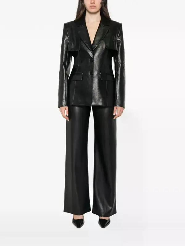 Patrizia Pepe Cut-out Coated Blazer