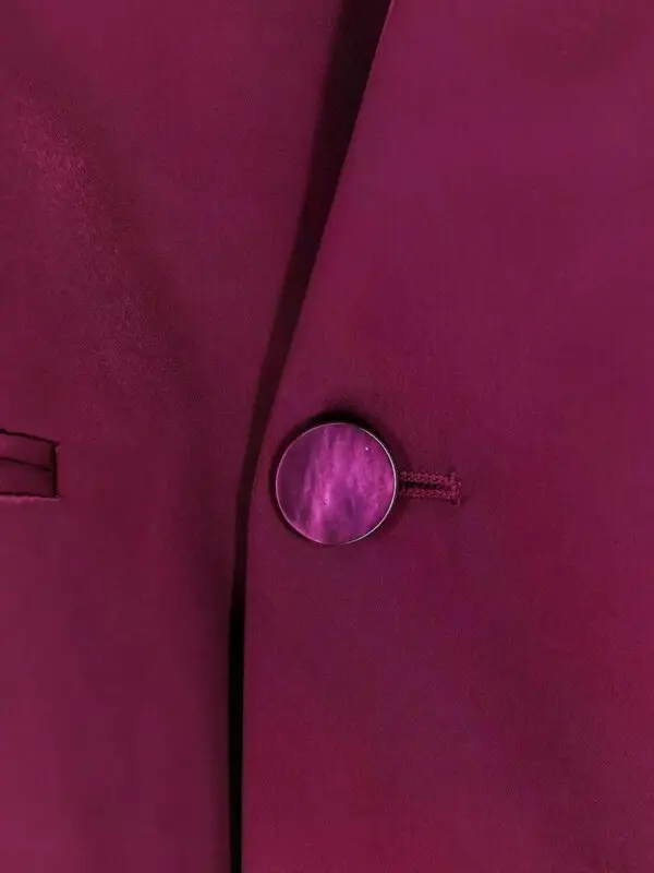 Alberta Ferretti Double-breasted Satin Blazer