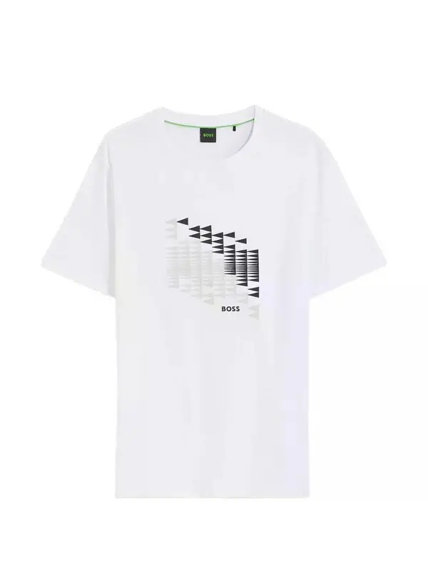 BOSS Network Flag Graphic-print T-shirt - White