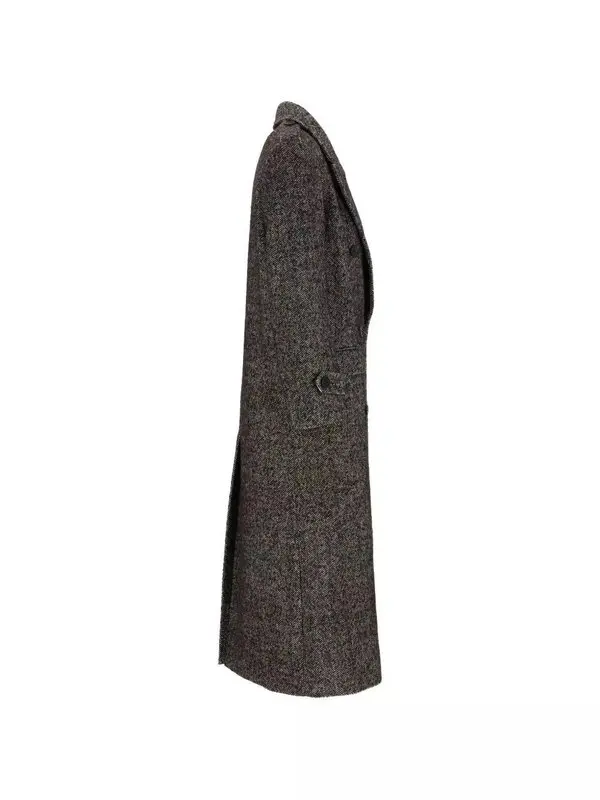 AL DUCA D’AOSTA 1902 Chevron-pattern Double-breasted Coat