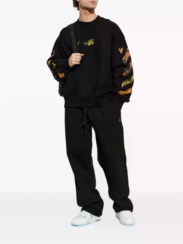 Off-White Logo-print Sweatshirt - Black