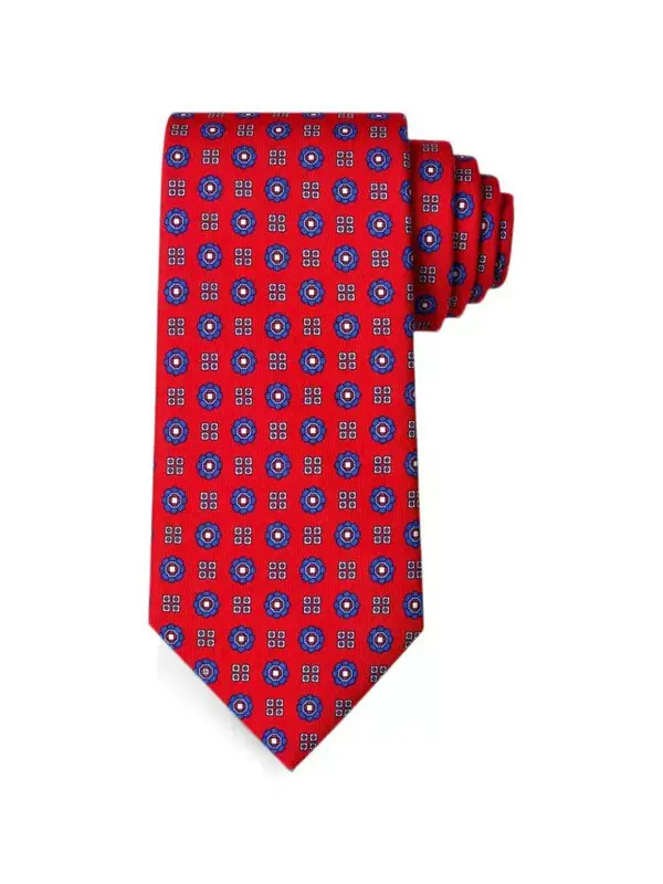 BONA FURTUNA Geometric-print Tie