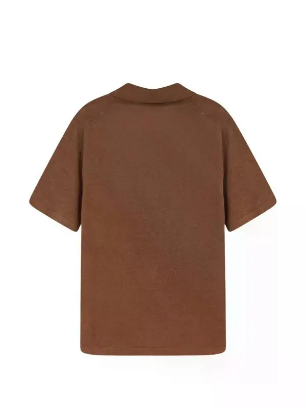 Alpha Studio Short-sleeve Polo-collar T-shirt