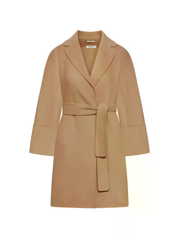 Max Mara Arona Belted Wrap Coat - Neutrals