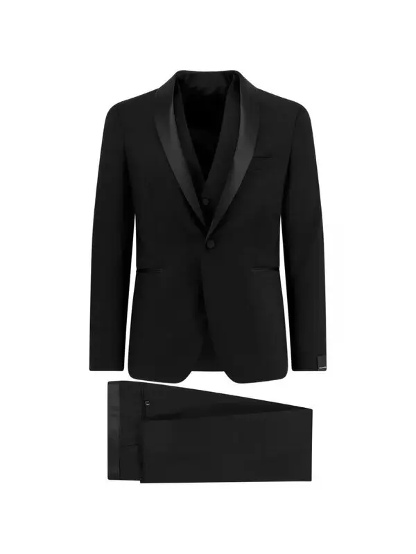 Tagliatore Shawl-lapel Tuxedo - Black