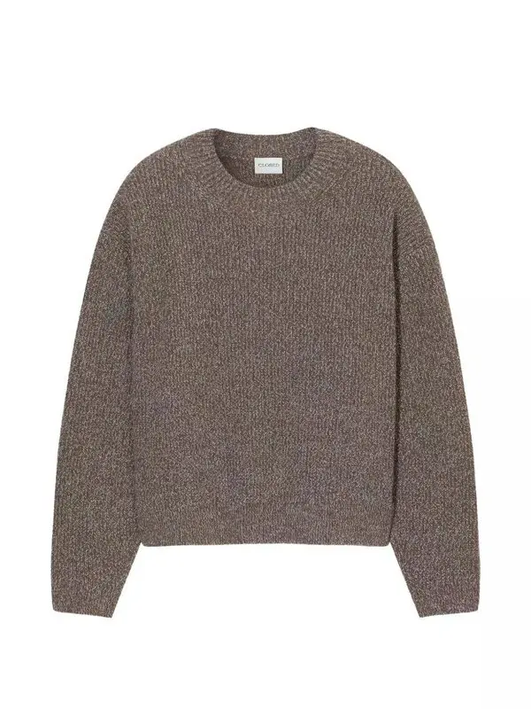 Closed Marl-knit Crew-neck Sweater - Brown
