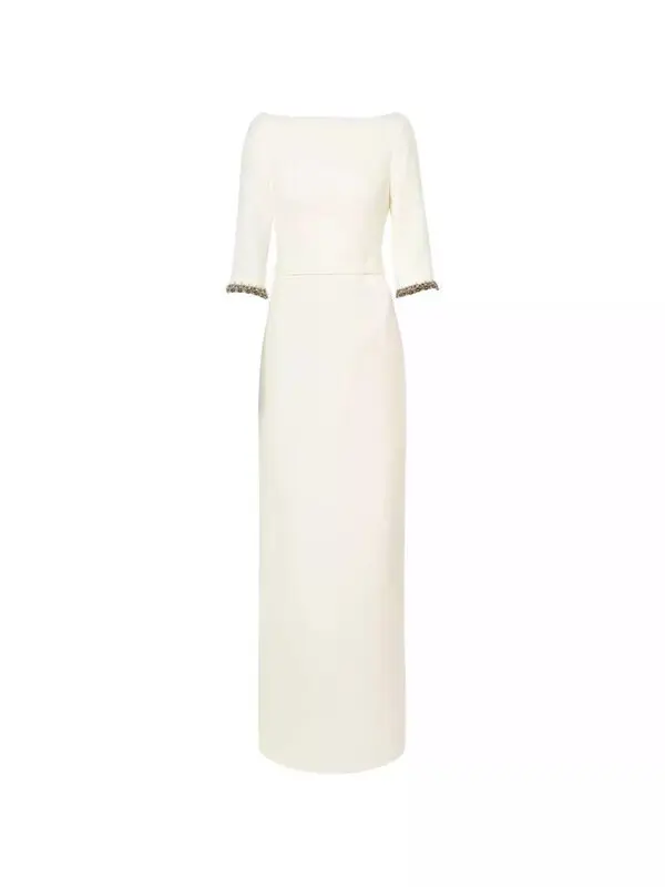 Safiyaa Crystal-embellished Maxi Dress - White