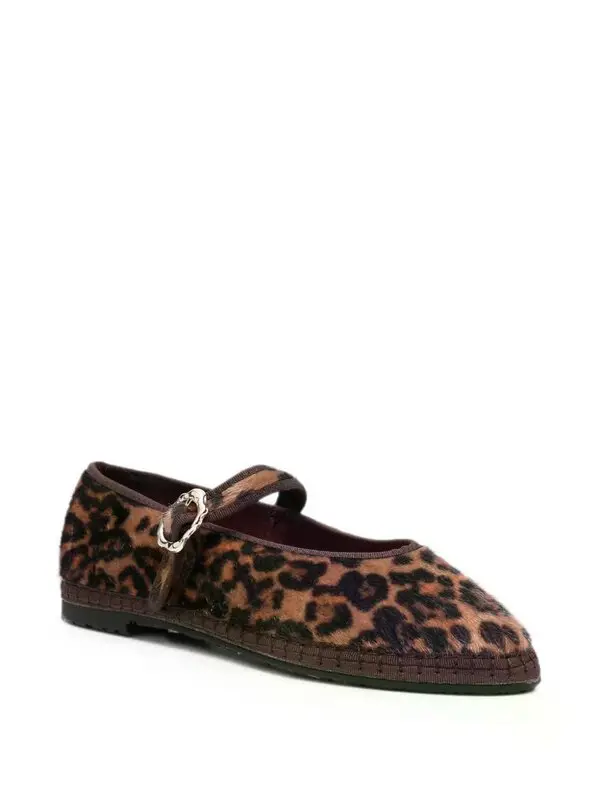 FLABELUS Pierre Leopard-print Ballet Flats