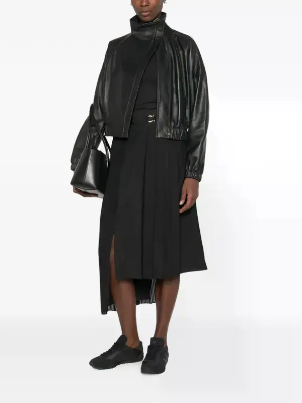 Sandro Cecilia Asymmetric Pleated Skirt
