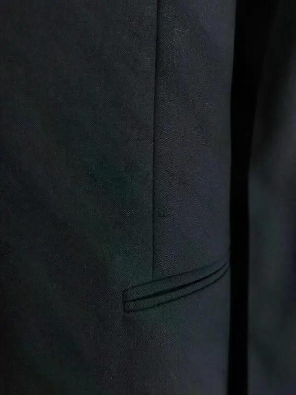 Closed Single-breasted Peak-lapel Blazer