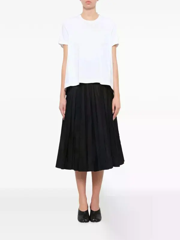 Sacai Panelled T-shirt - White
