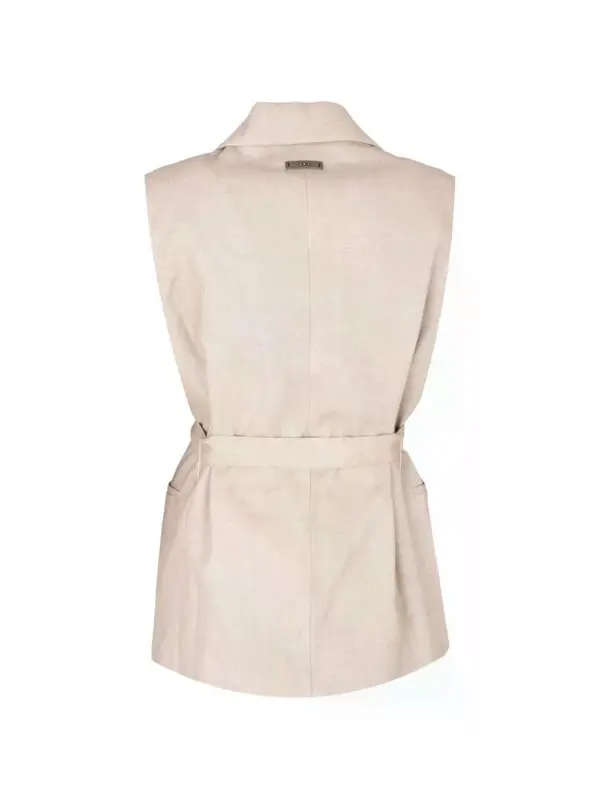 Peserico Belted Notch-lapel Coat