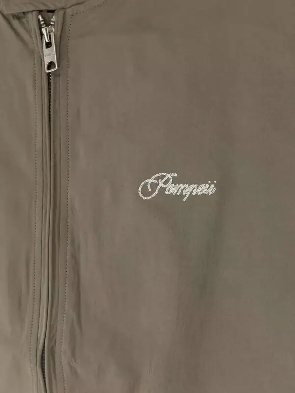 POMPEII High-neck Logo-embroidered Jacket