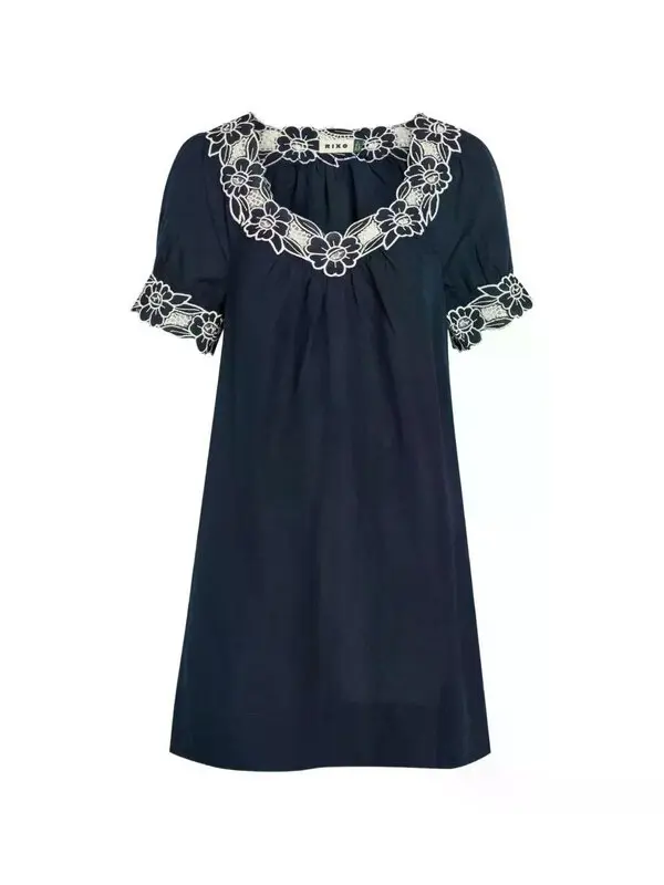 Rixo Cristina Floral-lace Shift Mini Dress - Blue
