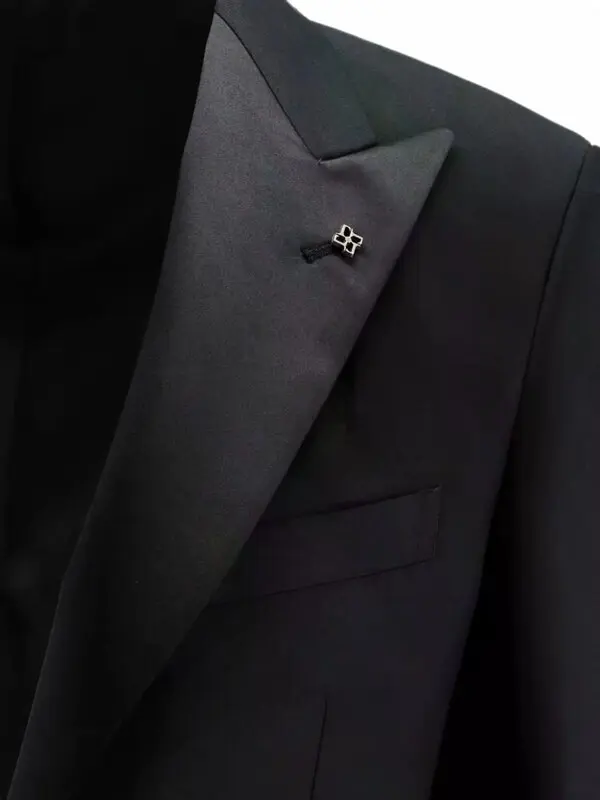 Tagliatore Satin-lapel Virgin-wool Tuxedo