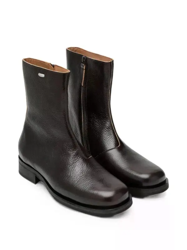 Our Legacy Camion Leather Biker Boots - Brown