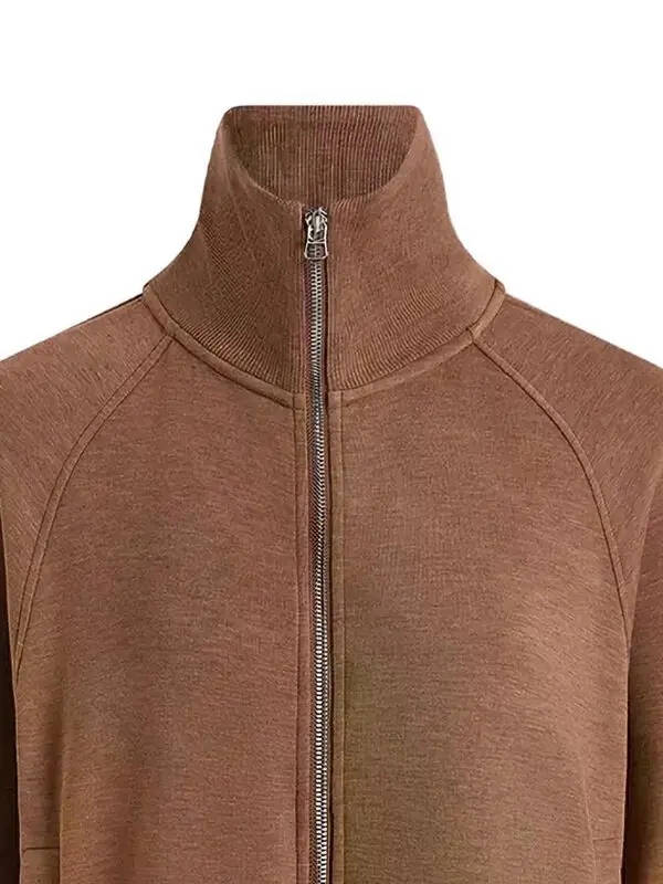 Varley Tyde Zip-through Sweater - Brown