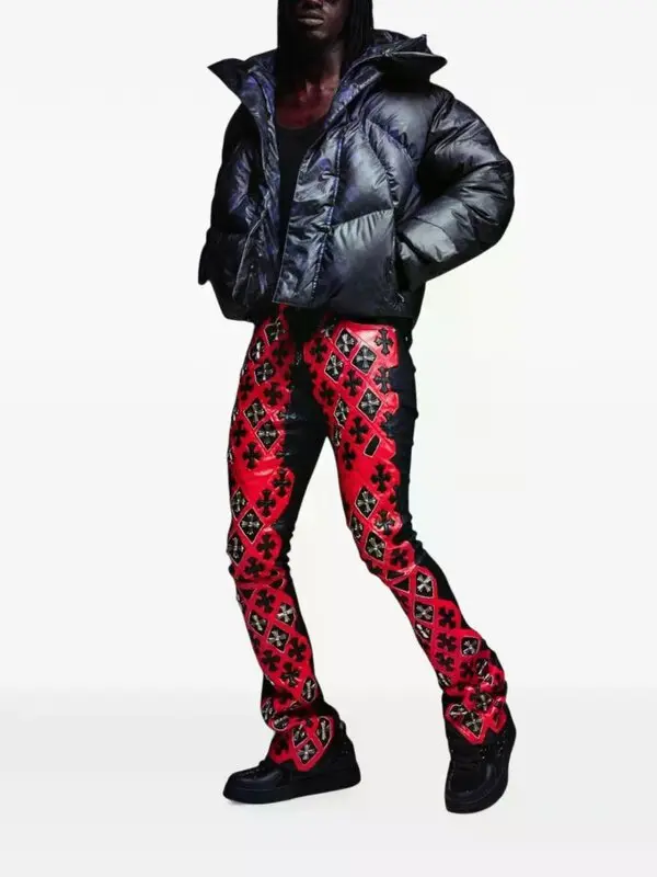 GUAPI Crimson Relic Waxed-denim Jeans