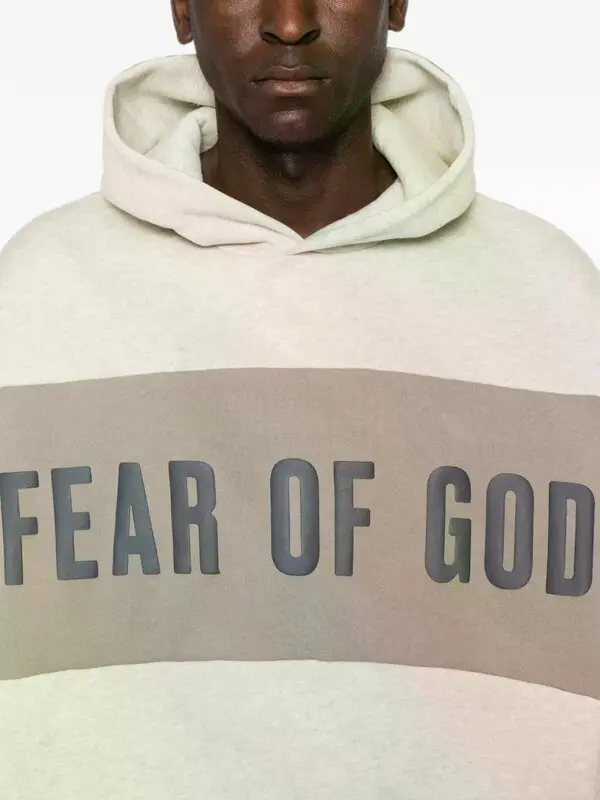 Fear Of God Logo Print Hoodie