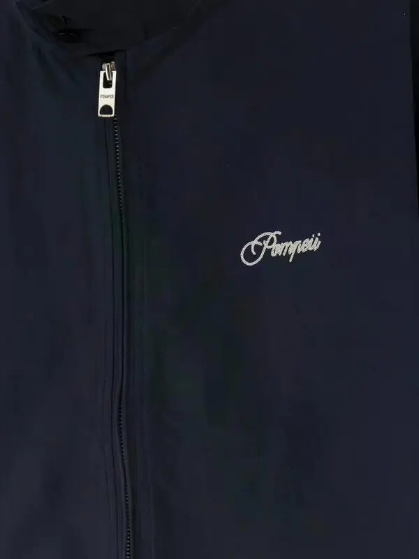 POMPEII Logo-embroidered High-neck Jacket