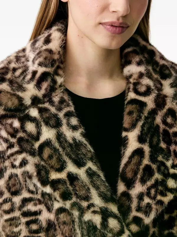 Joseph Ribkoff Leopard-print Faux Fur Coat
