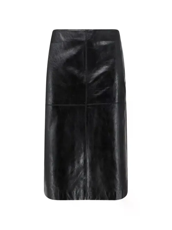 Soeur Gwen Leather Midi Skirt