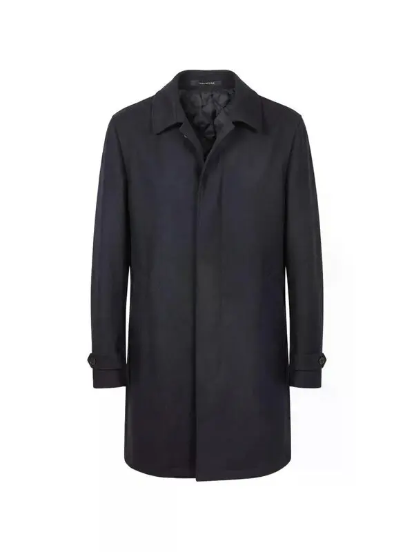 Tagliatore Twill Wool Coat - Blue