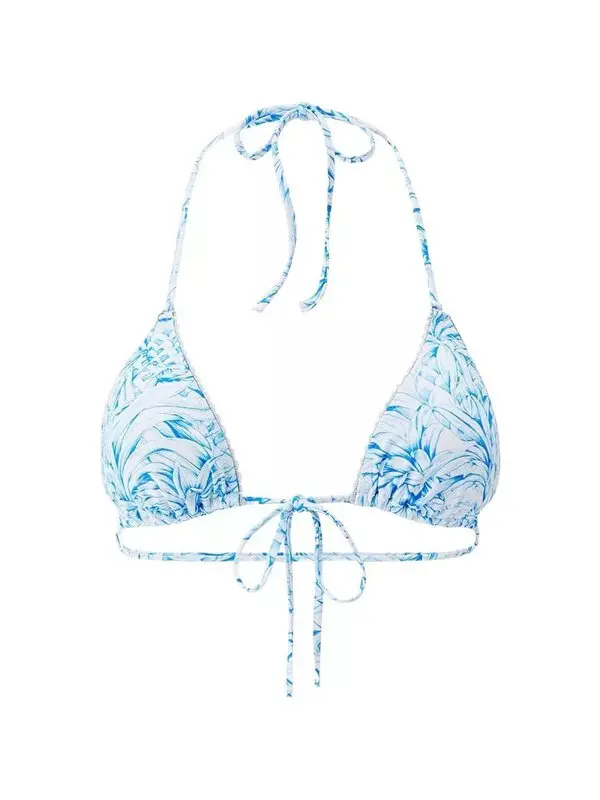 Melissa Odabash Adelaide Floral-print Bikini Top - White