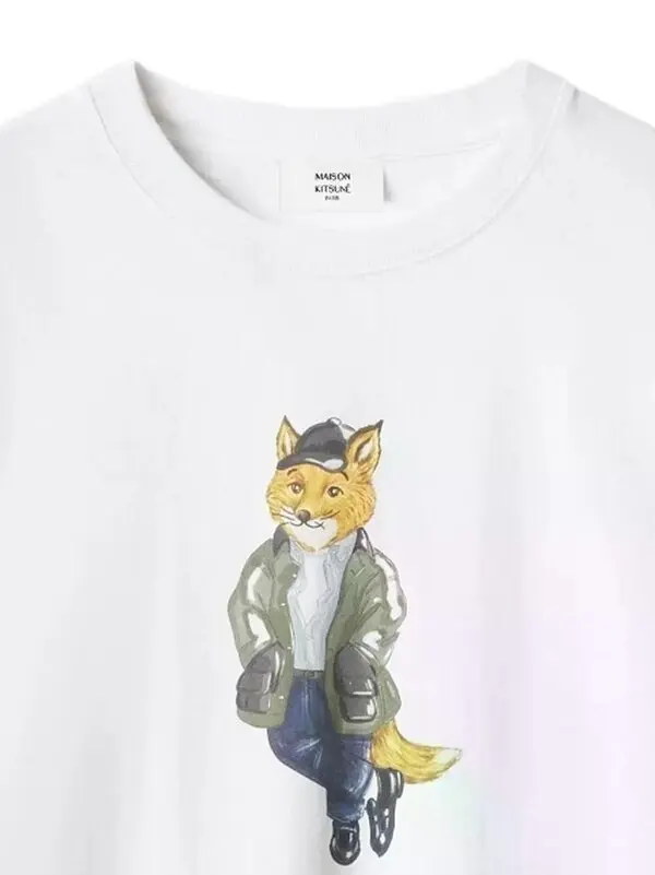 Maison Kitsuné Fox-print T-shirt