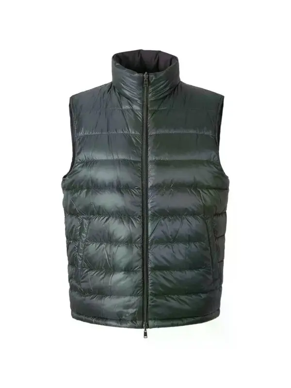Herno Reversible Quilted Gilet - Green