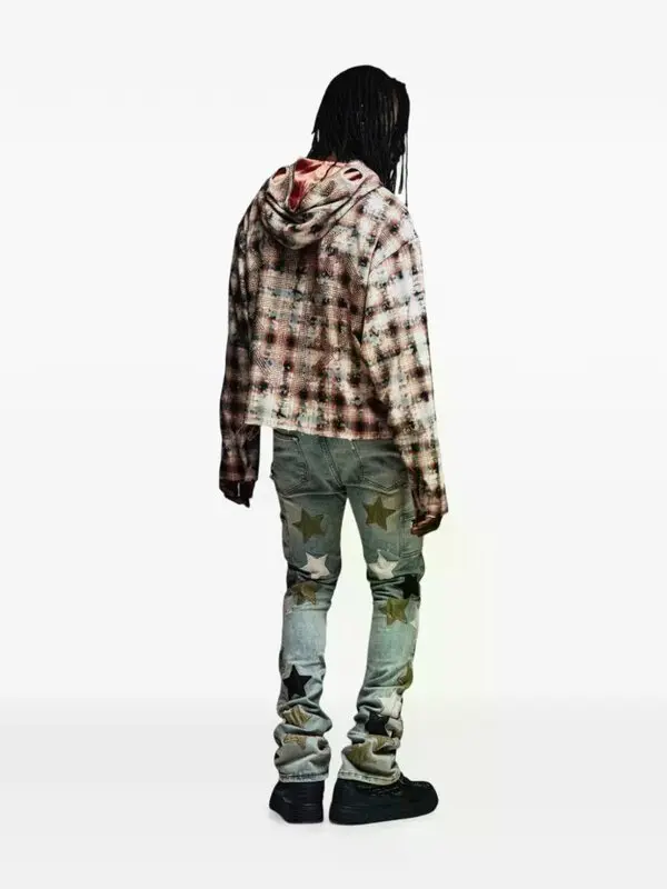GUAPI Star-appliqué Distressed Jeans