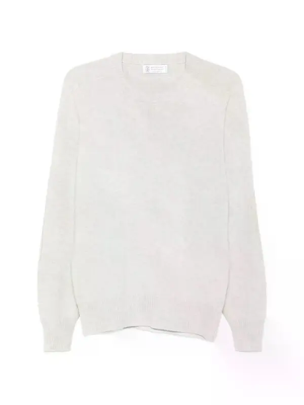 Brunello Cucinelli Elbow-patch Sweater - Grey