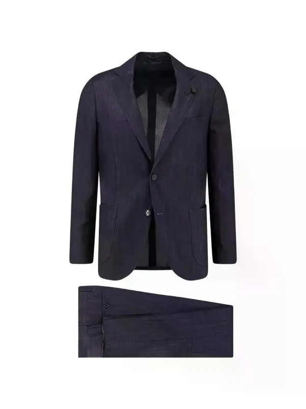 LARDINI Iconic Single-breasted Suit - Blue