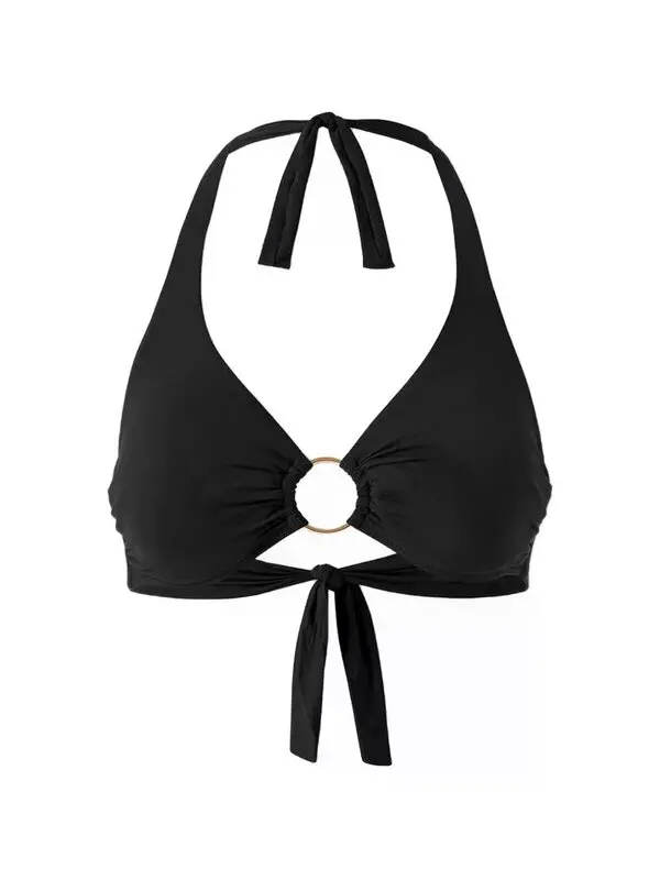 Melissa Odabash Brussels Ring-detail Halterneck Bikini Top - Black
