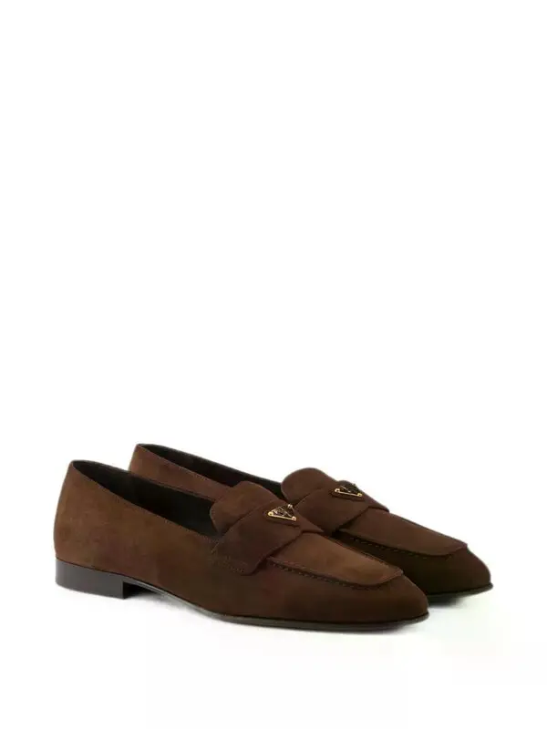 Prada Suede Loafers - Brown