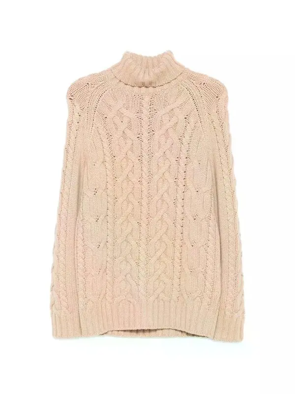 Brunello Cucinelli Cable-knit Roll-neck Sweater - Neutrals