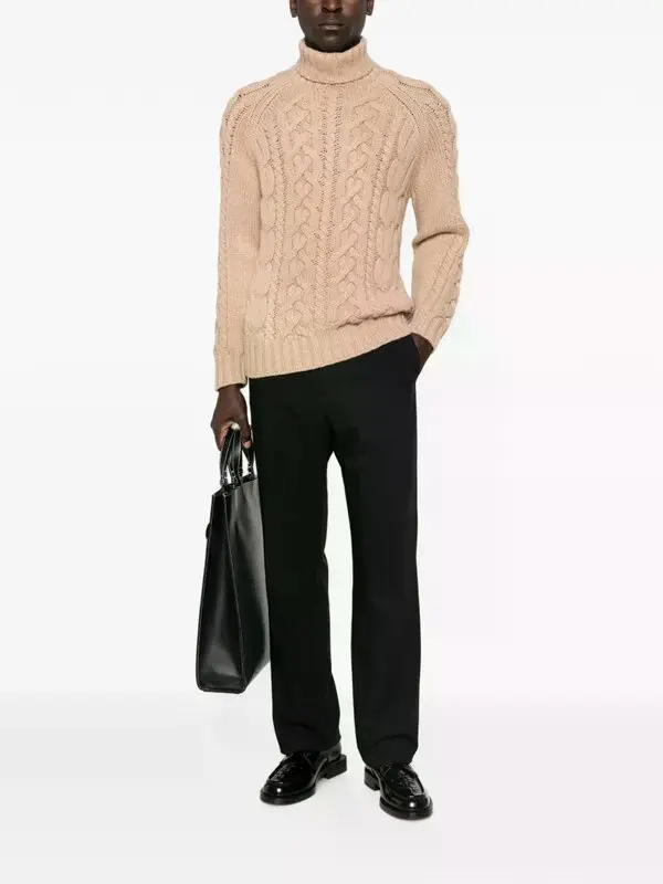 Brunello Cucinelli Cable-knit Roll-neck Sweater
