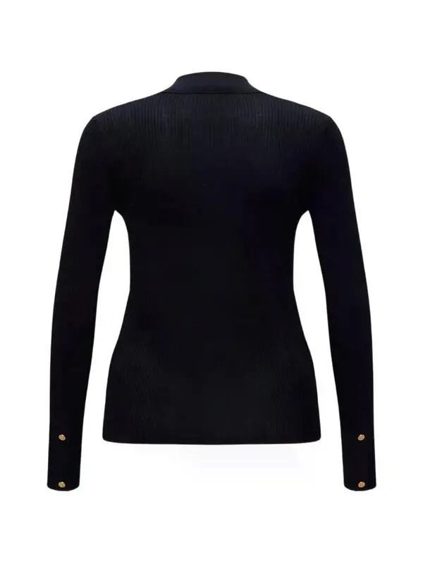 Max Mara Ribbed Knit Button-down Cardigan