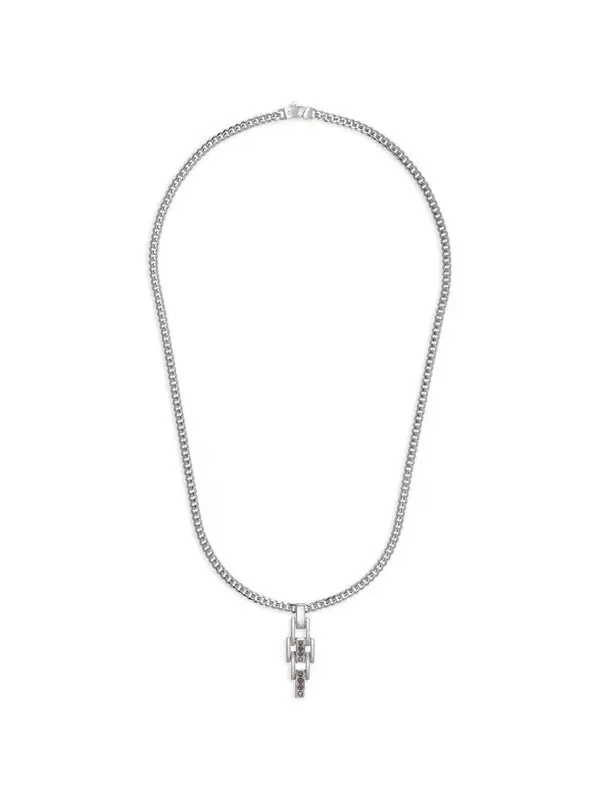 DESMOS Miami Sun Cubic Zirconia Necklace - Silver