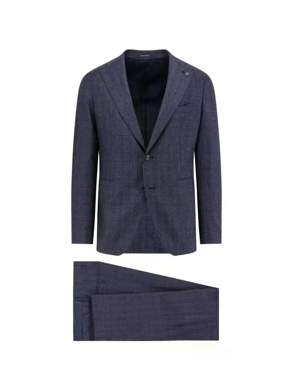 Tagliatore Checked Single-breasted Suit
