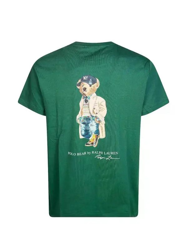 Polo Ralph Lauren Custom Slim Fit Polo Bear T-shirt - Green