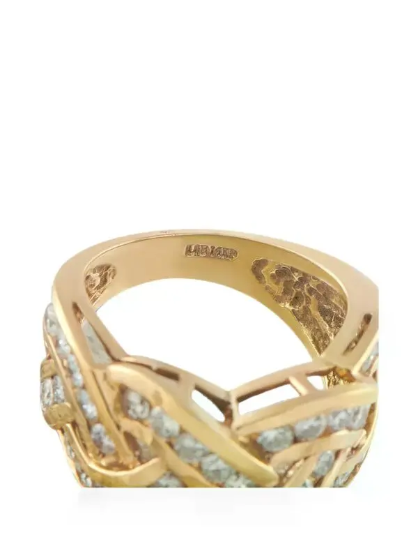 LB EXCLUSIVE Diamond Braided Ring