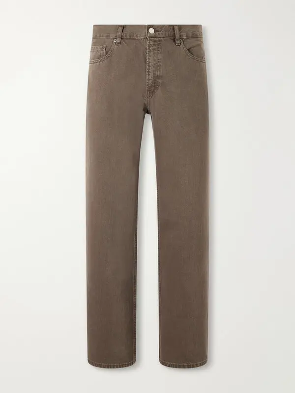 FRAME Relaxed Straight-leg Jeans - Brown