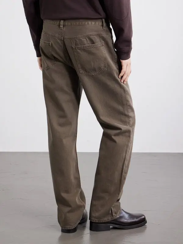 FRAME Relaxed Straight-leg Jeans - Brown