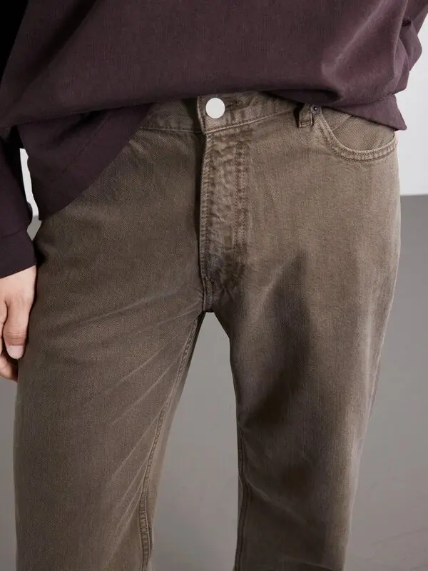 FRAME Relaxed Straight-leg Jeans - Brown