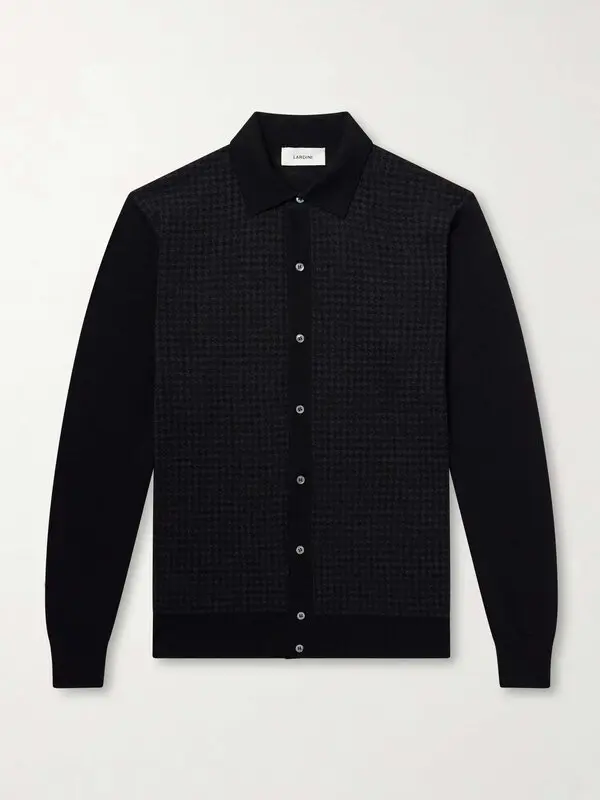 LARDINI Fresco Wool Cardigan