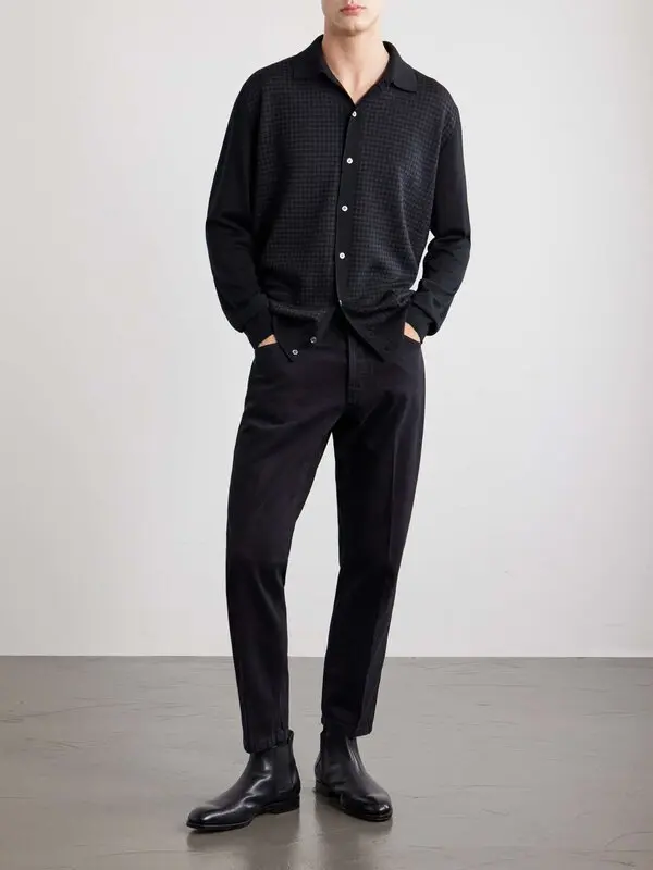 LARDINI Fresco Wool Cardigan