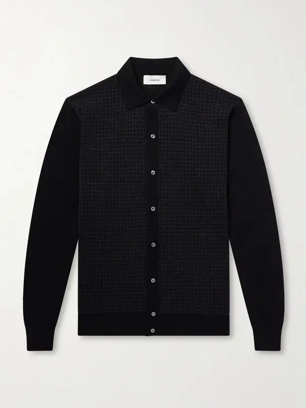 LARDINI Fresco Wool Cardigan